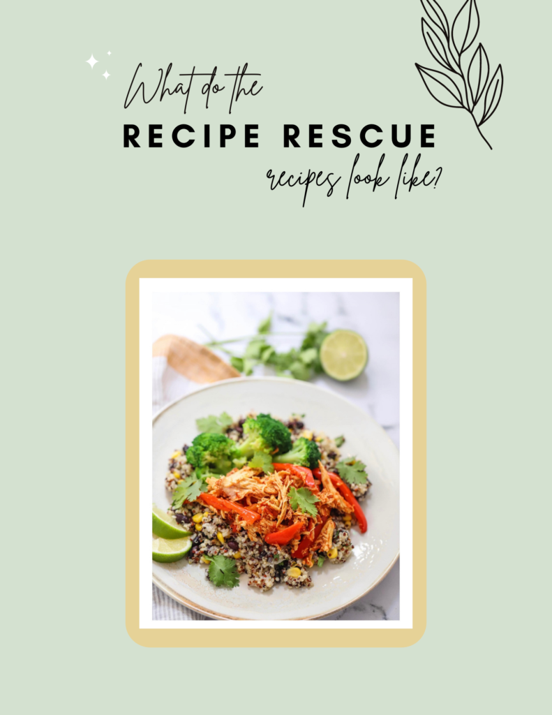 Recipe Rescue - Welcome to Lorelle Lifts